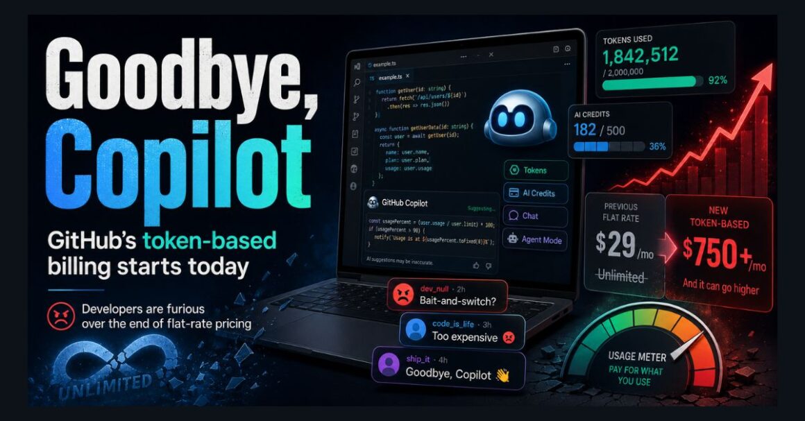 GitHub Copilot Token Billing Starts Today: Devs Report 10x-50x Cost ...