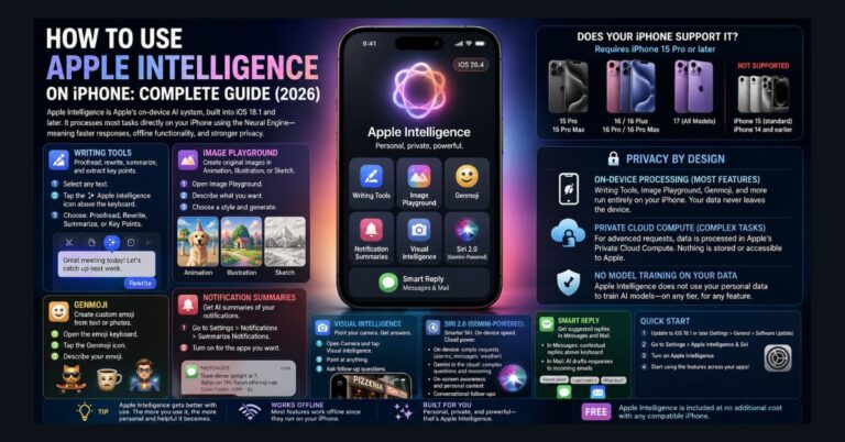 How to Use Apple Intelligence on iPhone: Full Guide (2026)